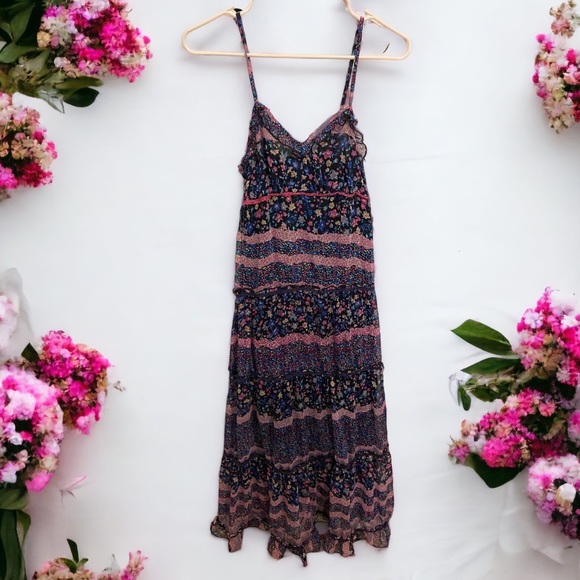 Patrons of Peace | Dresses | Womans Patrons Of Peace Floral Boho Maxi ...